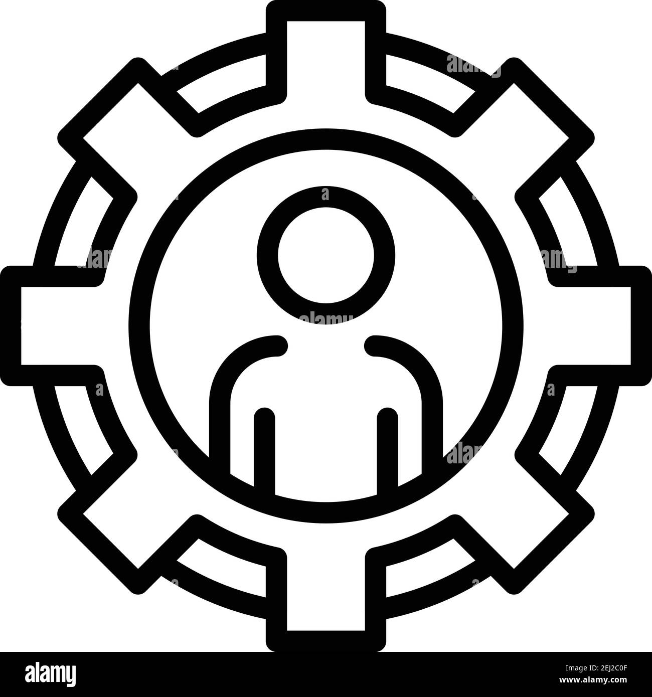 Consumer target icon. Outline consumer target vector icon for web ...