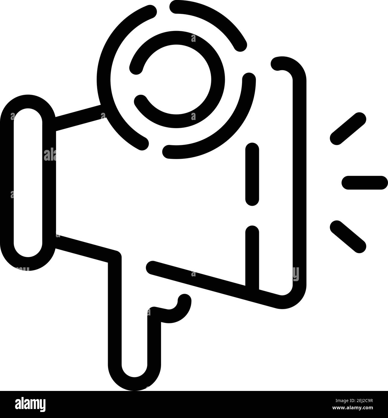 Advertising service icon. Outline advertising service vector icon for ...