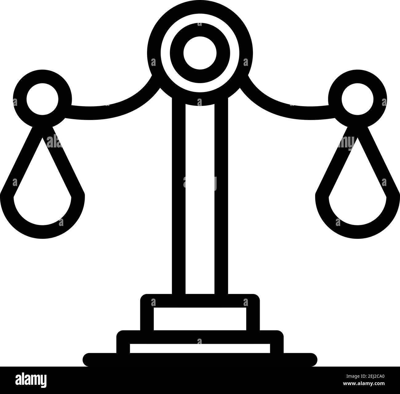 Market scale icon. Outline market scale vector icon for web design ...