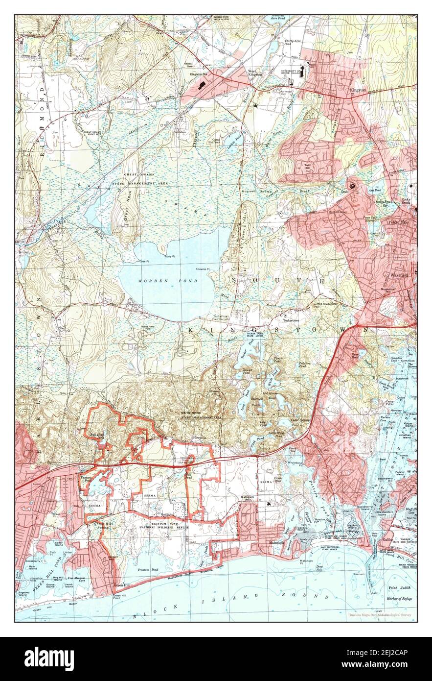 Kingston, Rhode Island, map 2001, 1:24000, United States of America by ...
