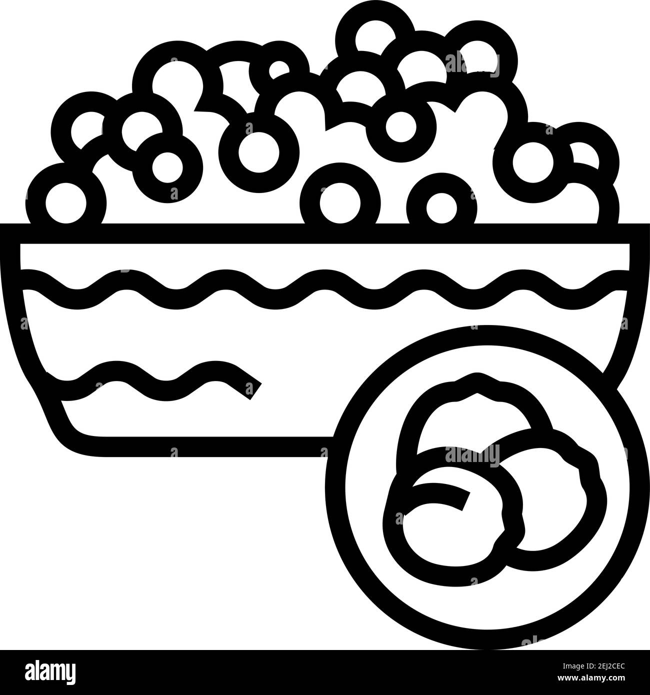 chickpeas groat line icon vector illustration Stock Vector Image & Art ...