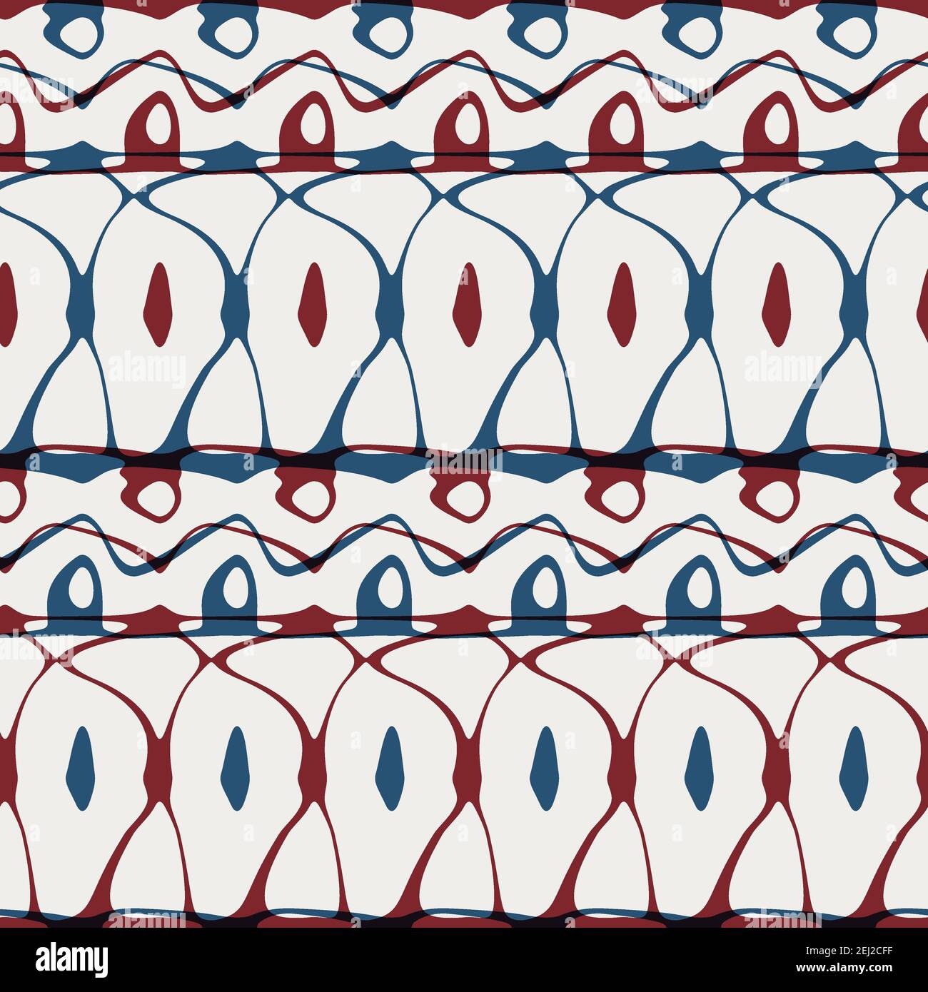 Seamless abstract pattern in red blue black white Stock Photo - Alamy