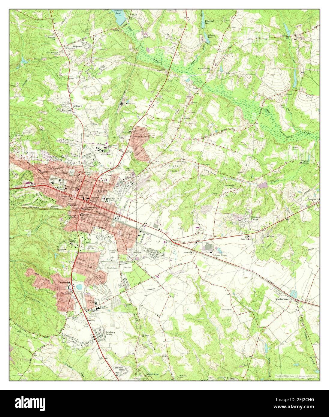 Map Of Aiken High Resolution Stock Photography and Images - Alamy