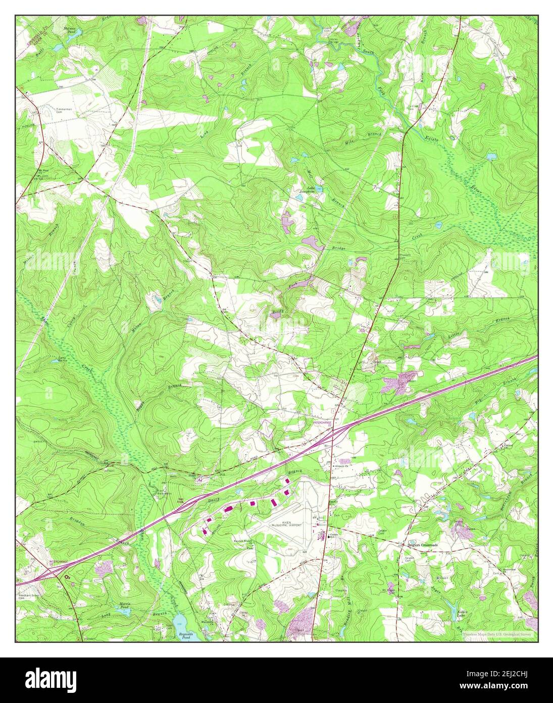 Map Of Aiken High Resolution Stock Photography and Images - Alamy