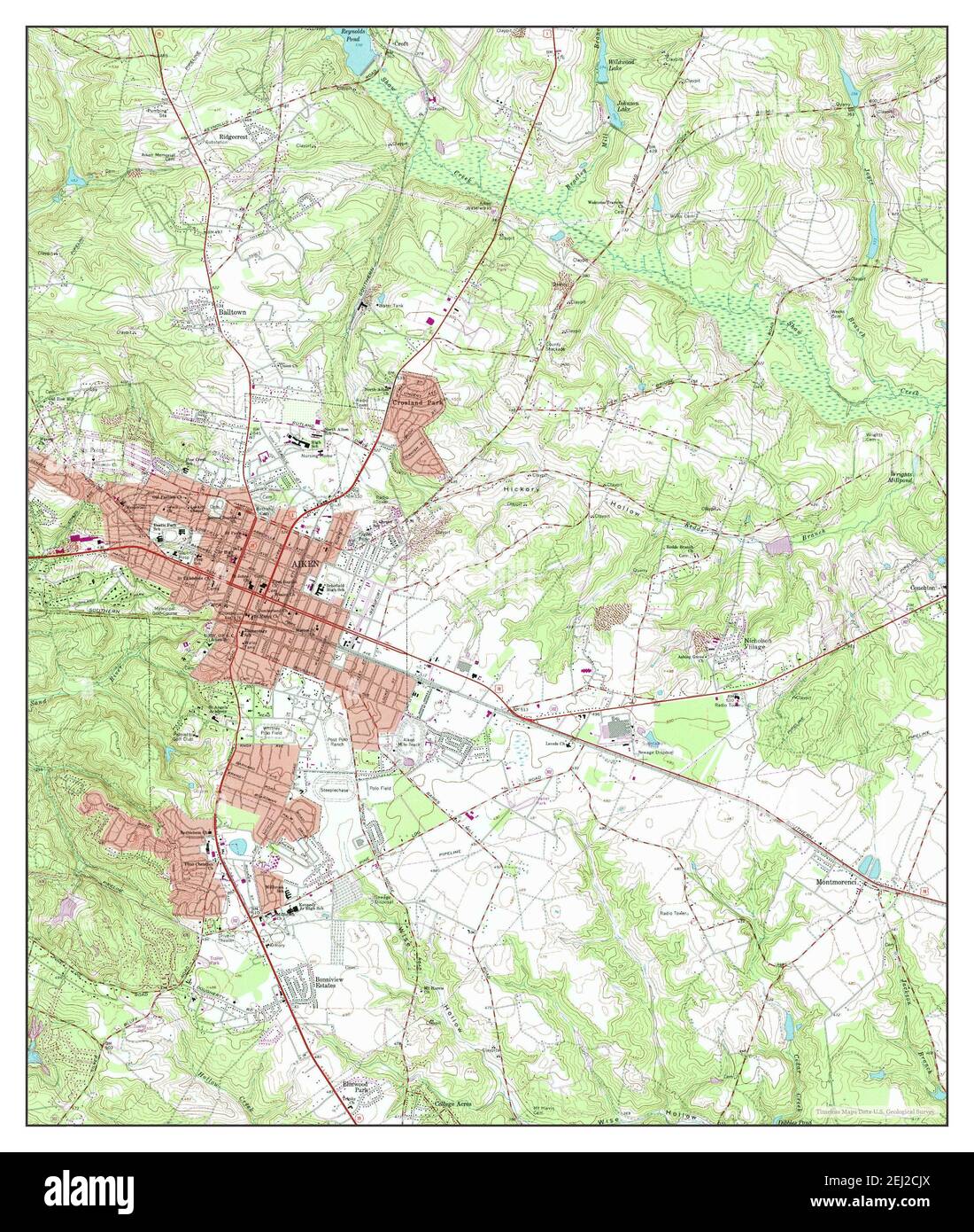 Map Of Aiken High Resolution Stock Photography and Images - Alamy