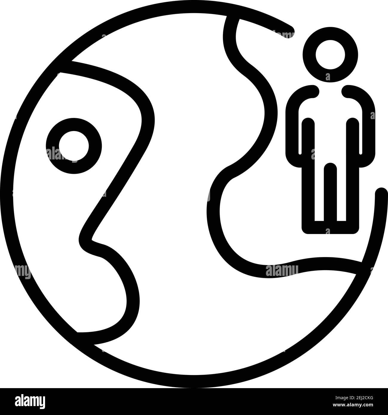 Global market consumer icon. Outline global market consumer vector icon ...