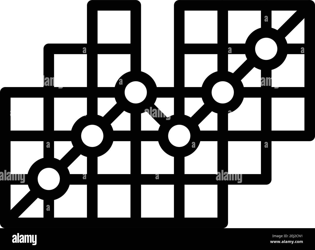 Market data analysis icon. Outline market data analysis vector icon for ...