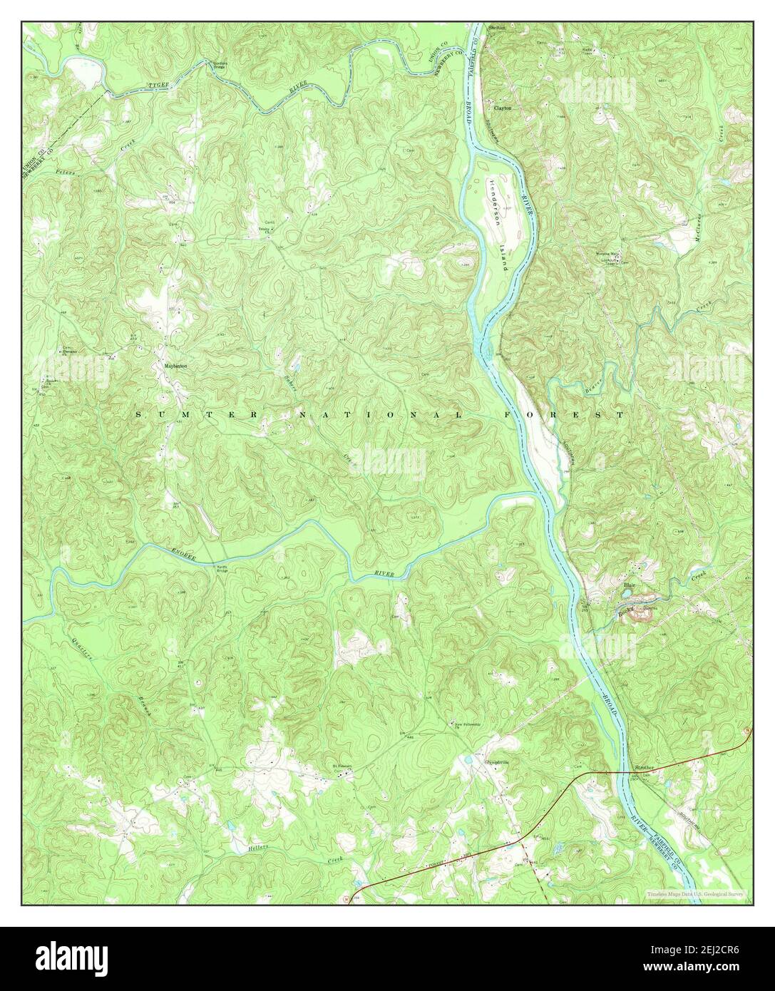 Blair, South Carolina, map 1969, 1:24000, United States of America by ...