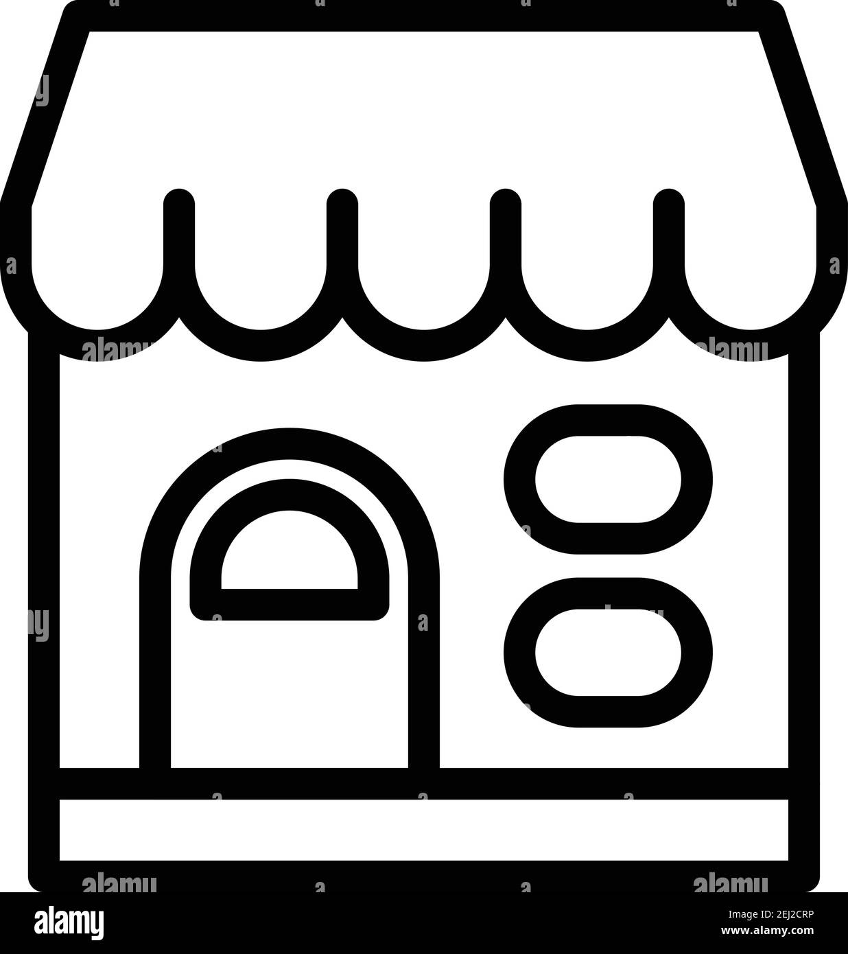 Marketplace icon. Outline marketplace vector icon for web design ...