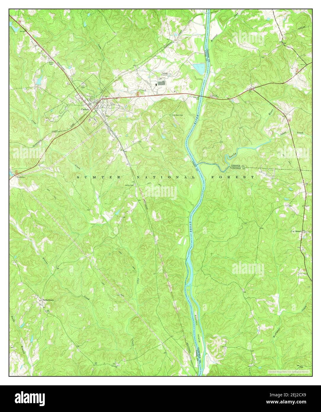 Carlisle, South Carolina, map 1969, 1:24000, United States of America ...