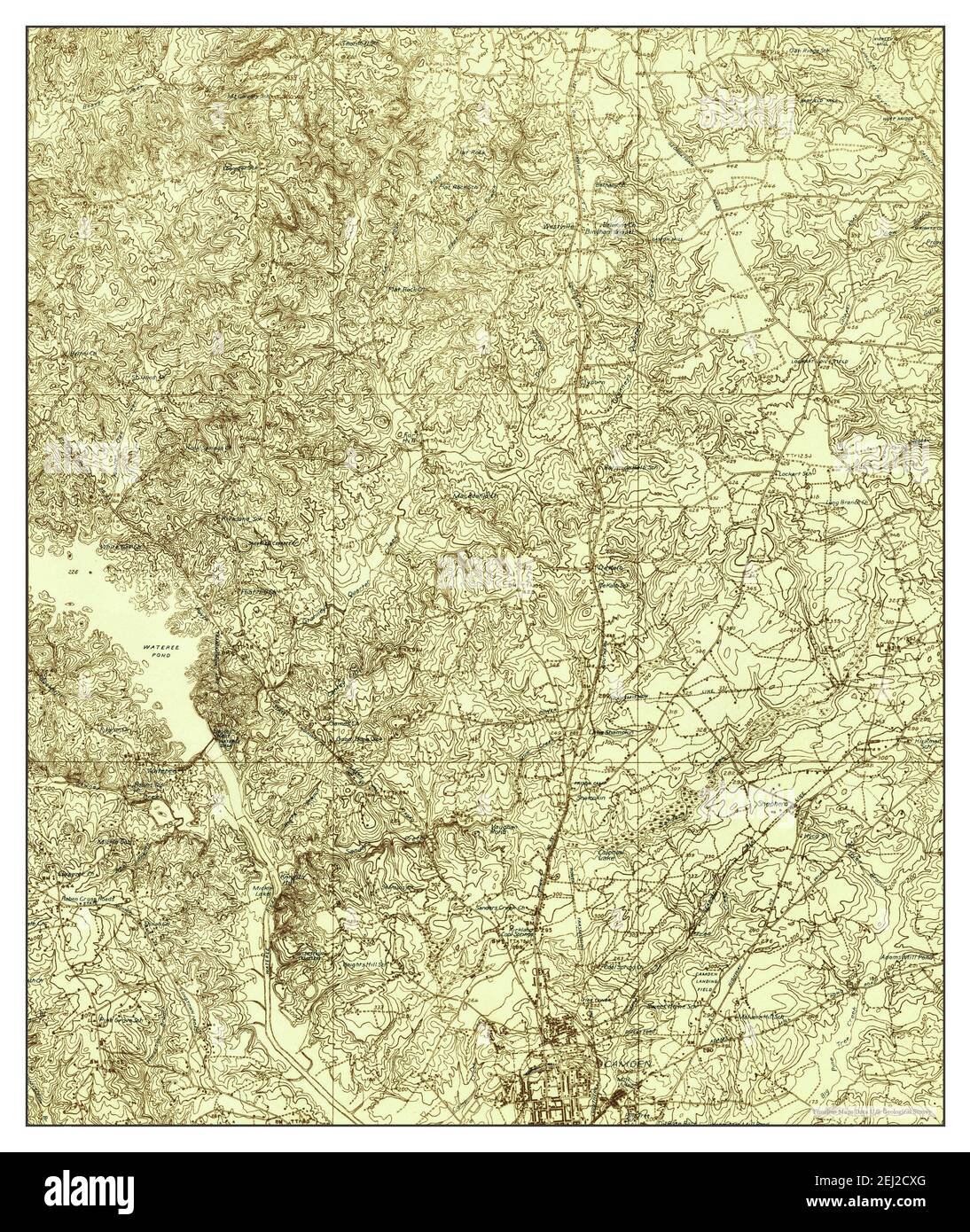 Antique map of camden Cut Out Stock Images & Pictures - Alamy