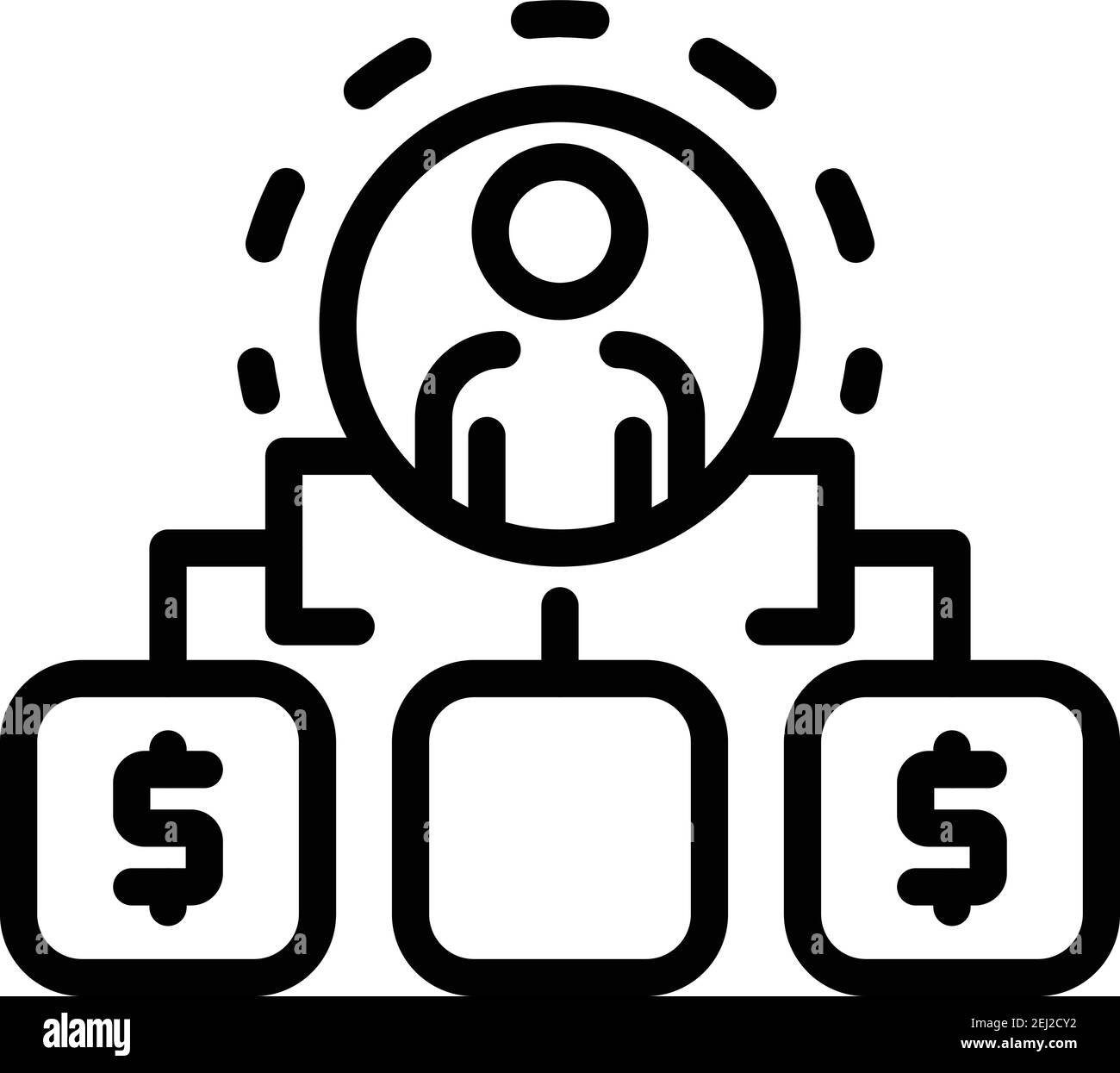 Consumer behavior icon. Outline consumer behavior vector icon for web ...