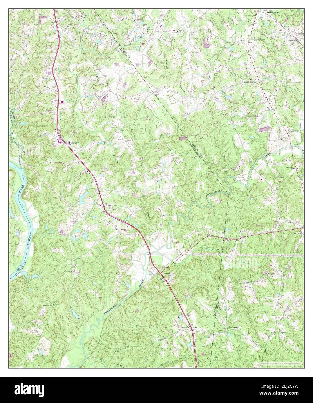 Catawba map hi-res stock photography and images - Alamy