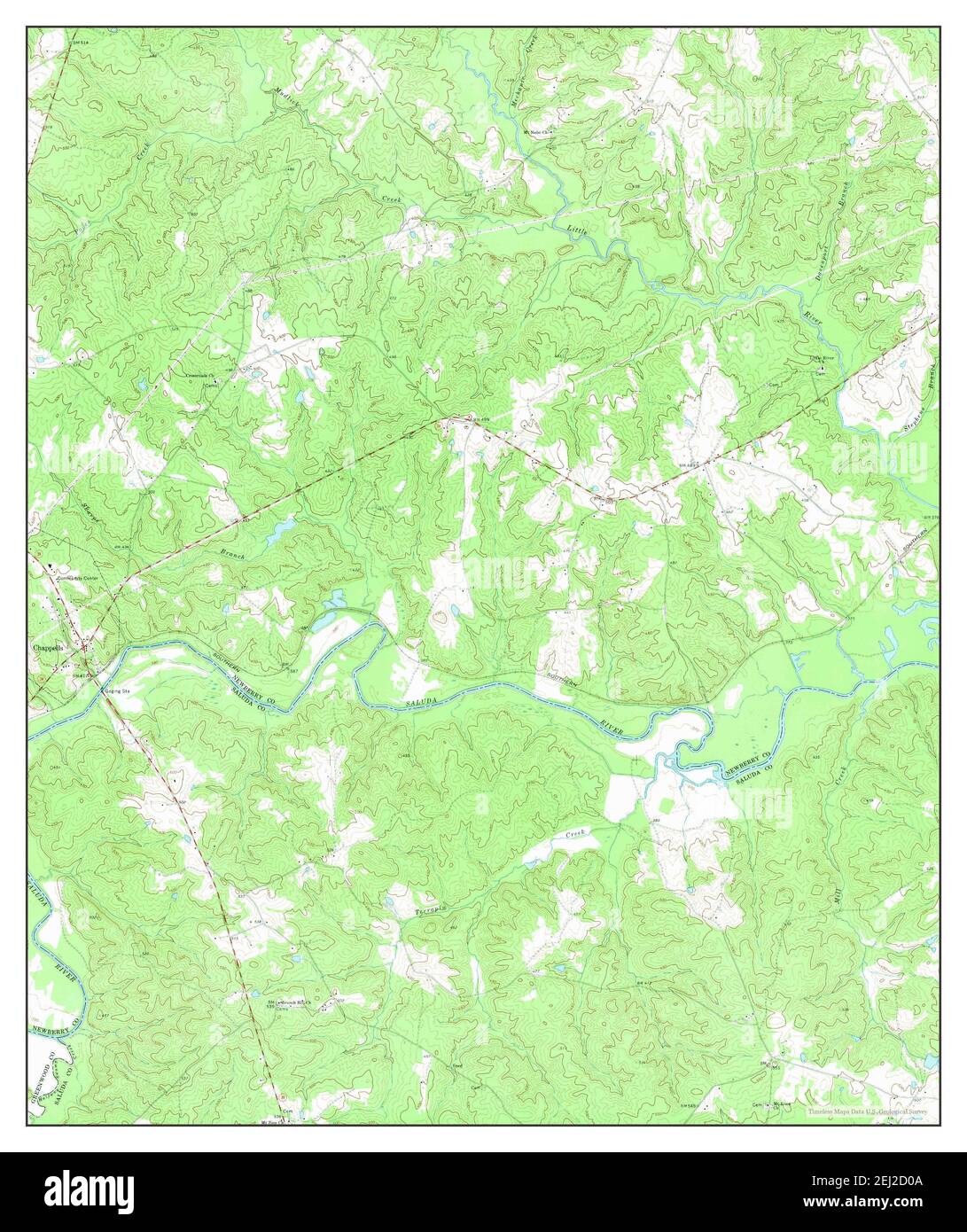 Chappells, South Carolina, map 1971, 1:24000, United States of America ...