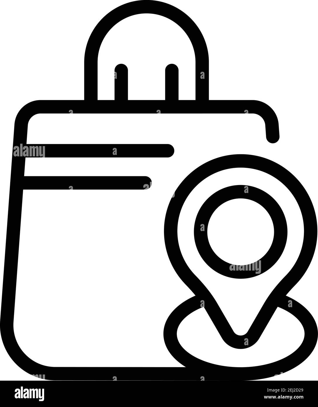 Product location icon. Outline product location vector icon for web ...