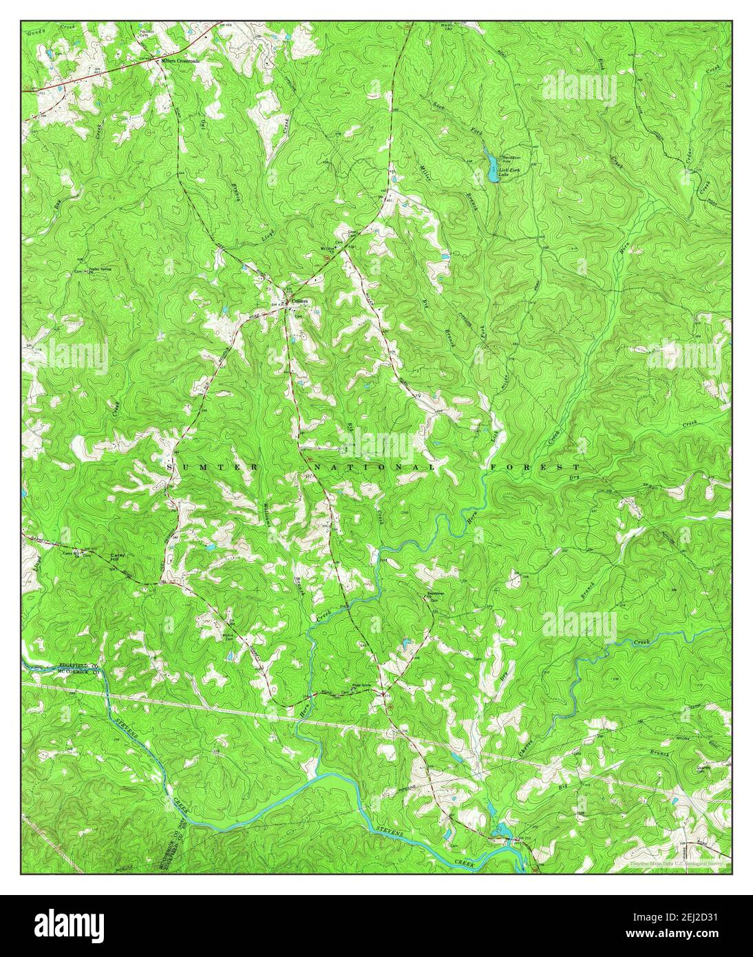 Colliers, South Carolina, map 1964, 1:24000, United States of America ...