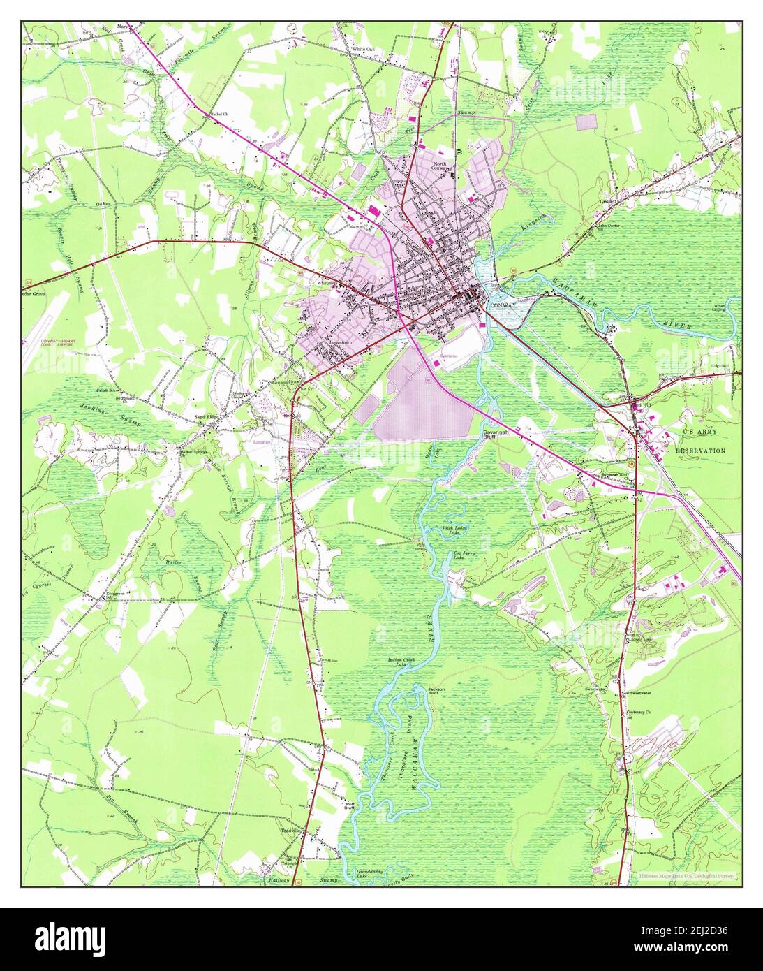 Conway, South Carolina, map 1943, 1:24000, United States of America by ...