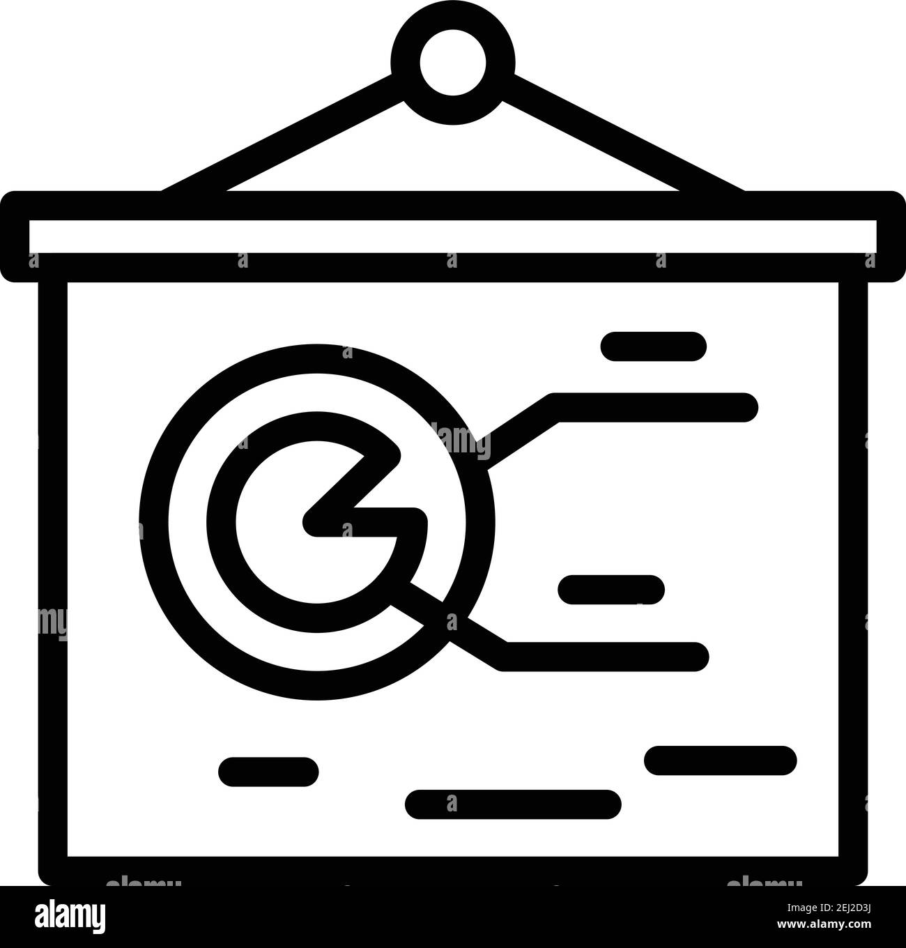 Market Segmentation Icon Outline Market Segmentation Vector Icon For