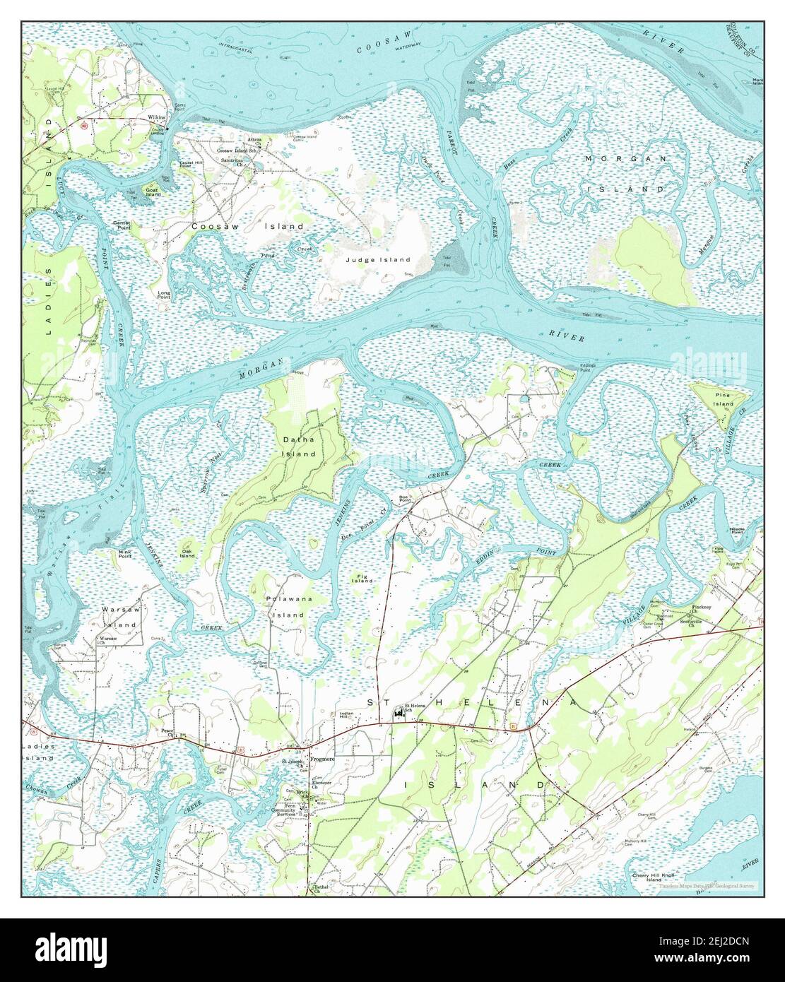 Frogmore, South Carolina, map 1956, 1:24000, United States of America ...