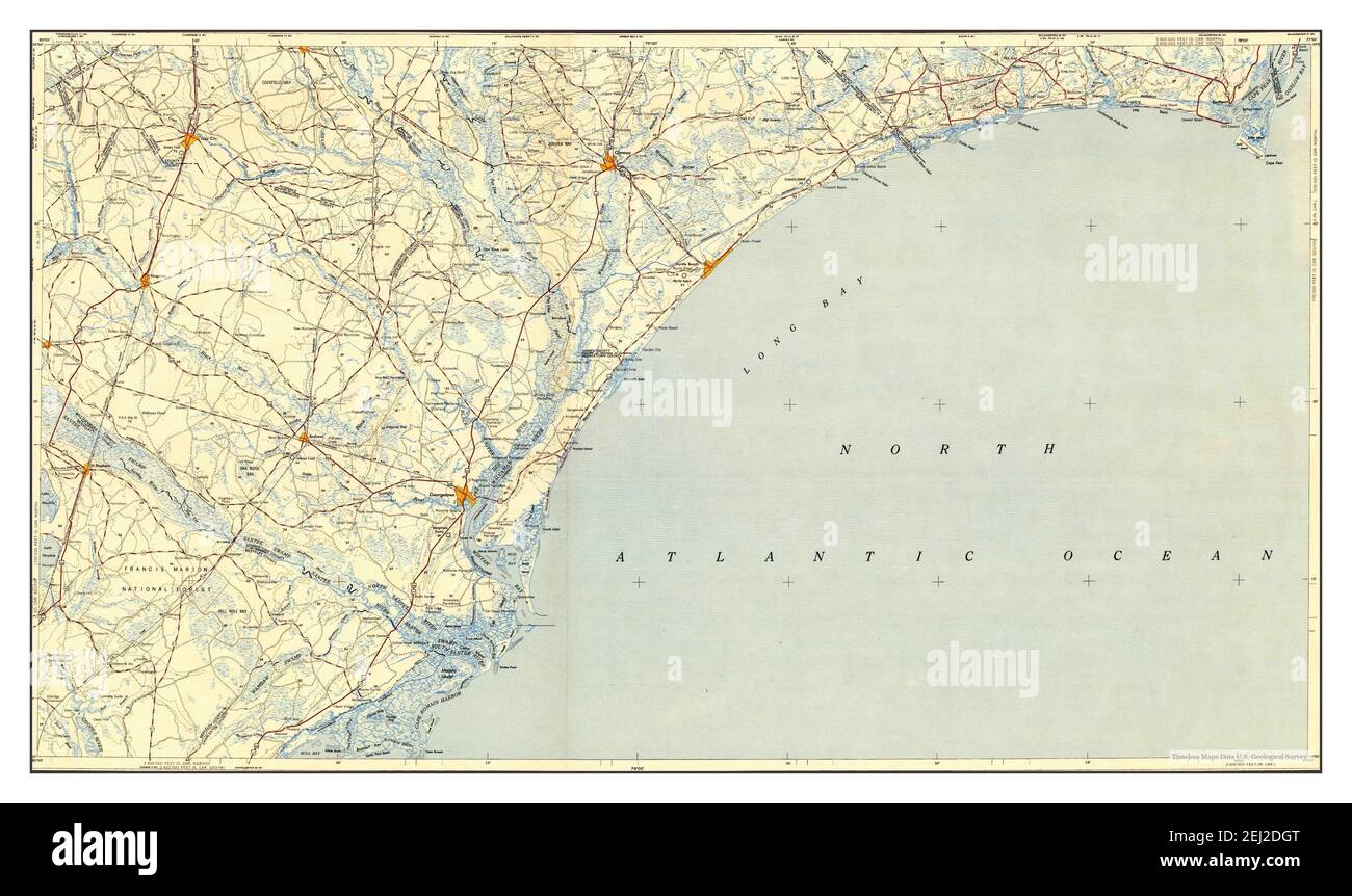 Old map of georgetown Cut Out Stock Images & Pictures - Alamy