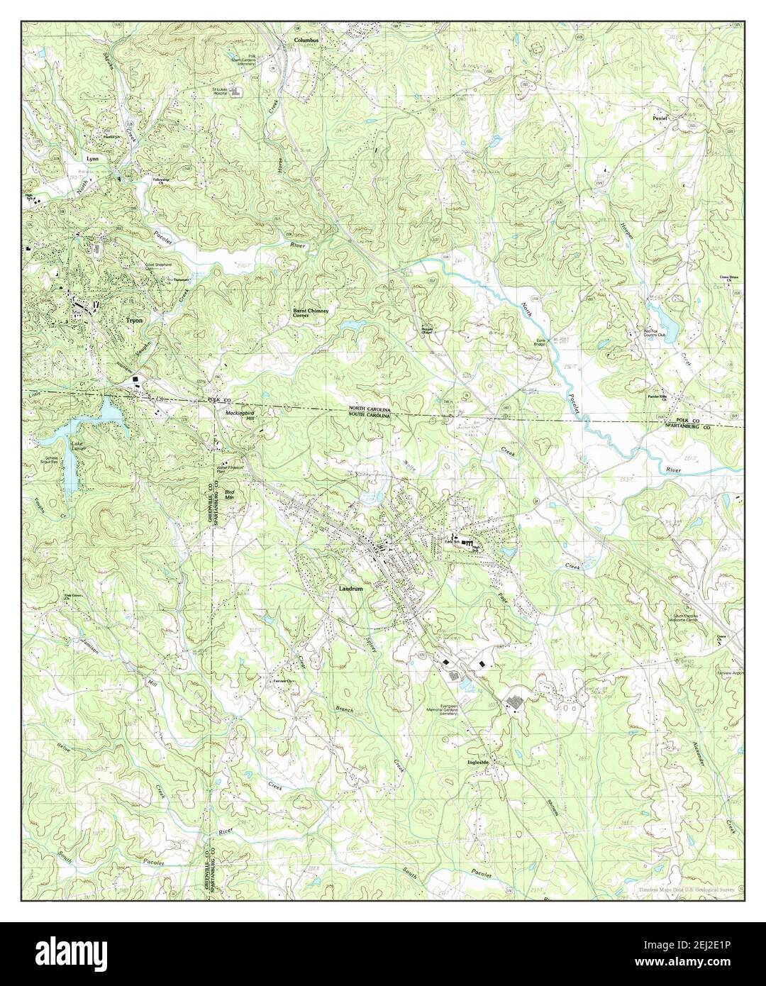 Landrum, South Carolina, map 1983, 1:24000, United States of America by ...
