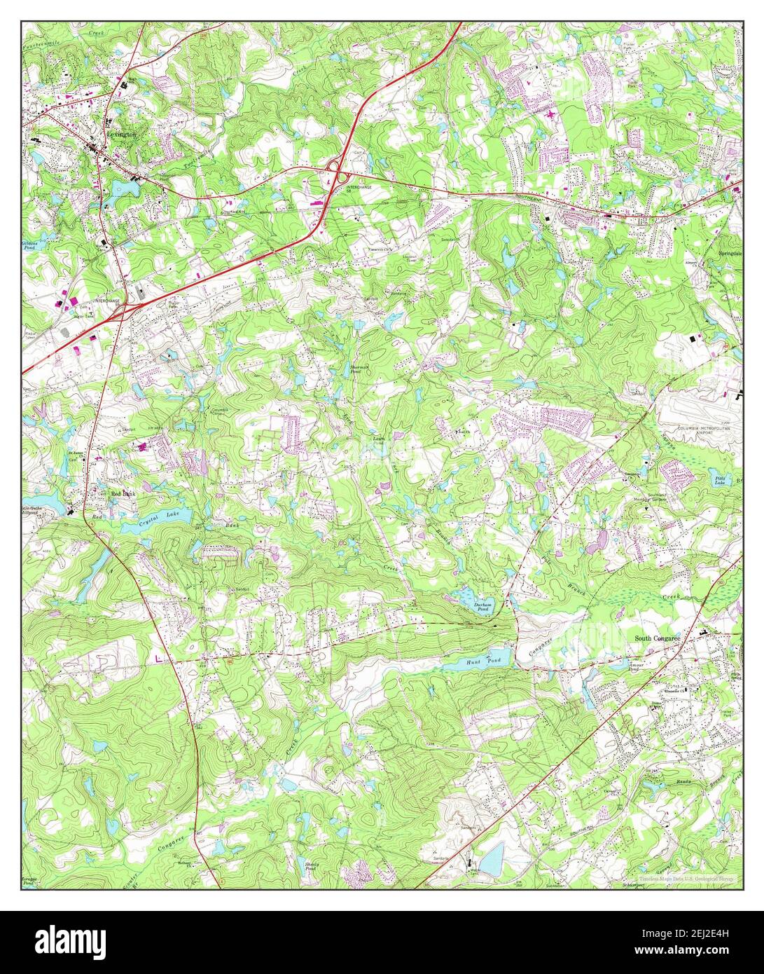 Lexington, South Carolina, map 1972, 1:24000, United States of America ...