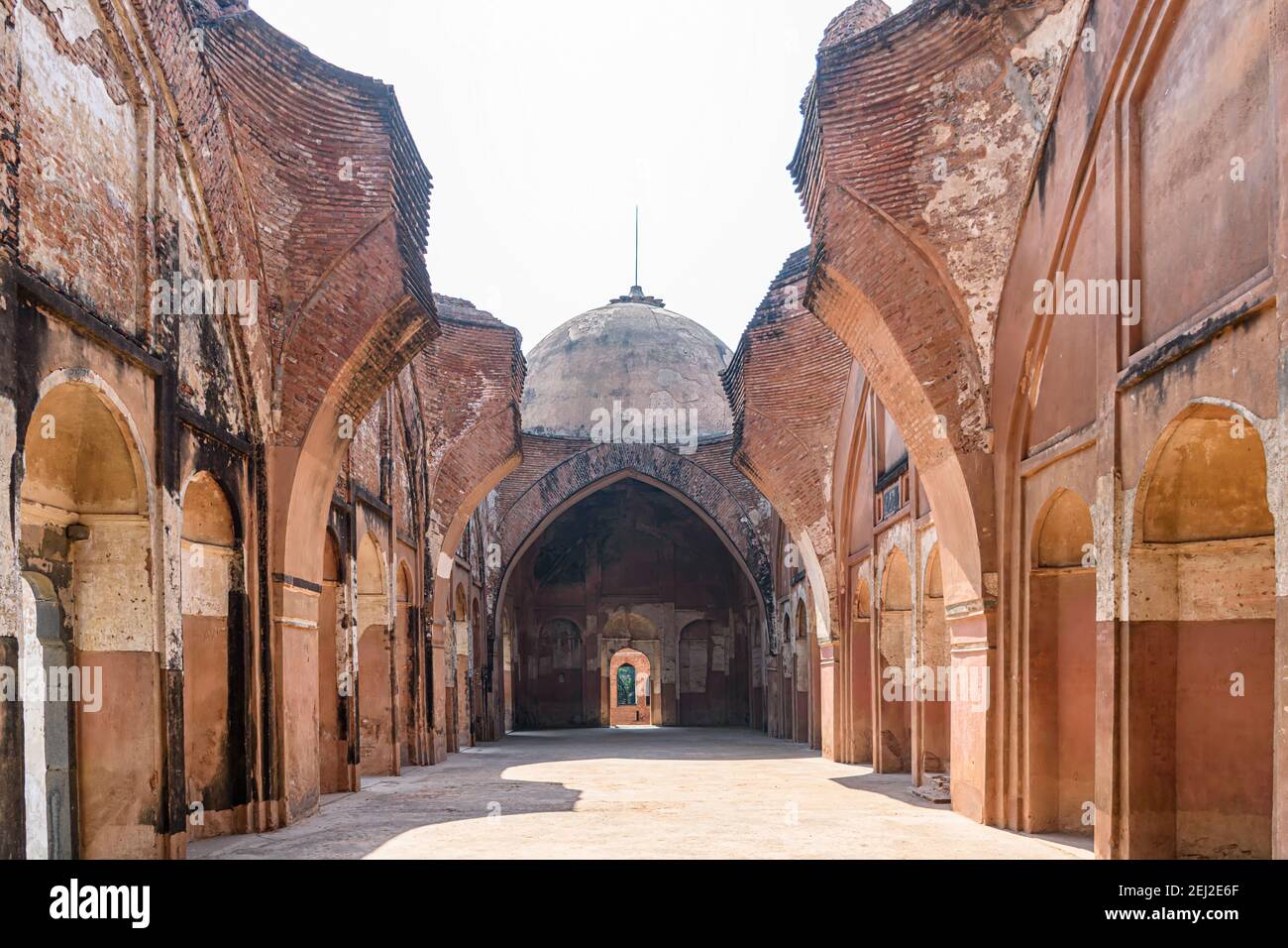 View of Katra Masjid, one of the largest caravanserais in the Indian ...