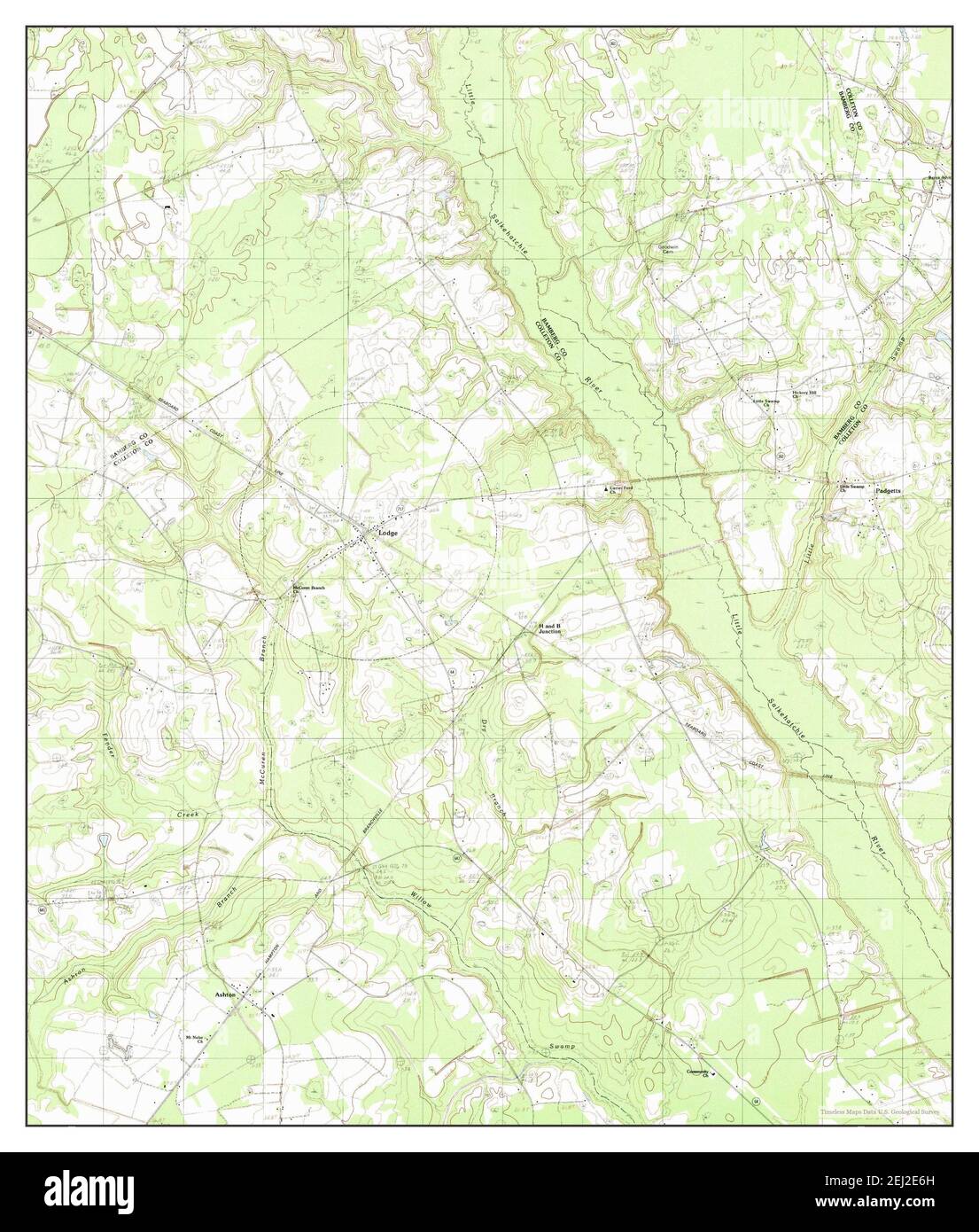 Lodge, South Carolina, map 1982, 1:24000, United States of America by ...