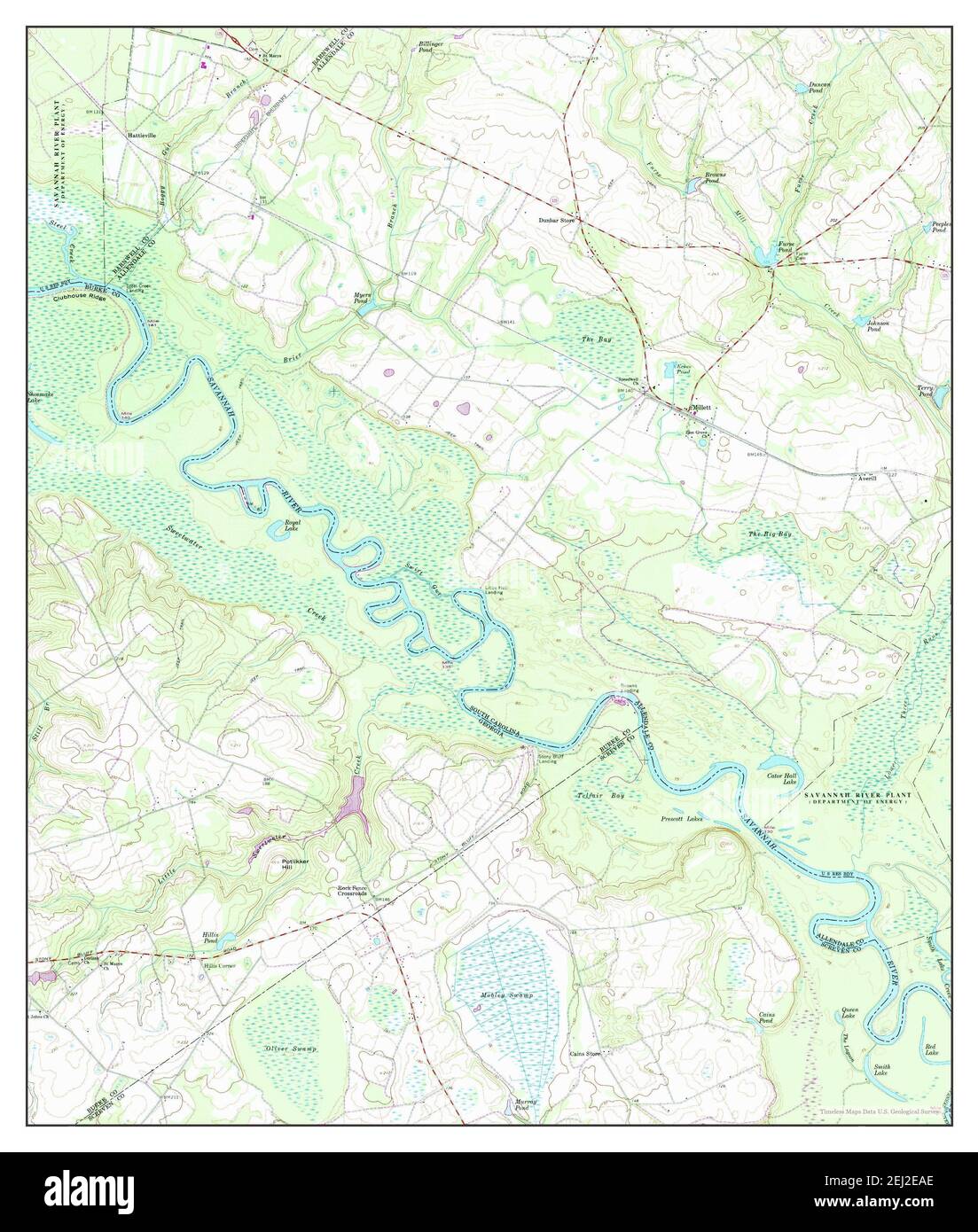 Millett, South Carolina, map 1964, 1:24000, United States of America by ...