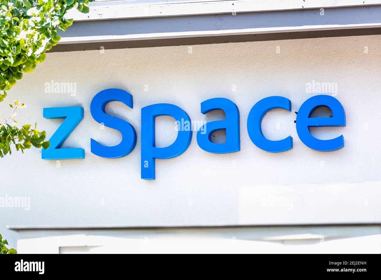 Sep 18, 2020 San Jose / CA / USA - zSpace logo at their headquarters in ... Sep 18, 2020 San Jose / CA / USA - zSpace logo at their headquarters in ...