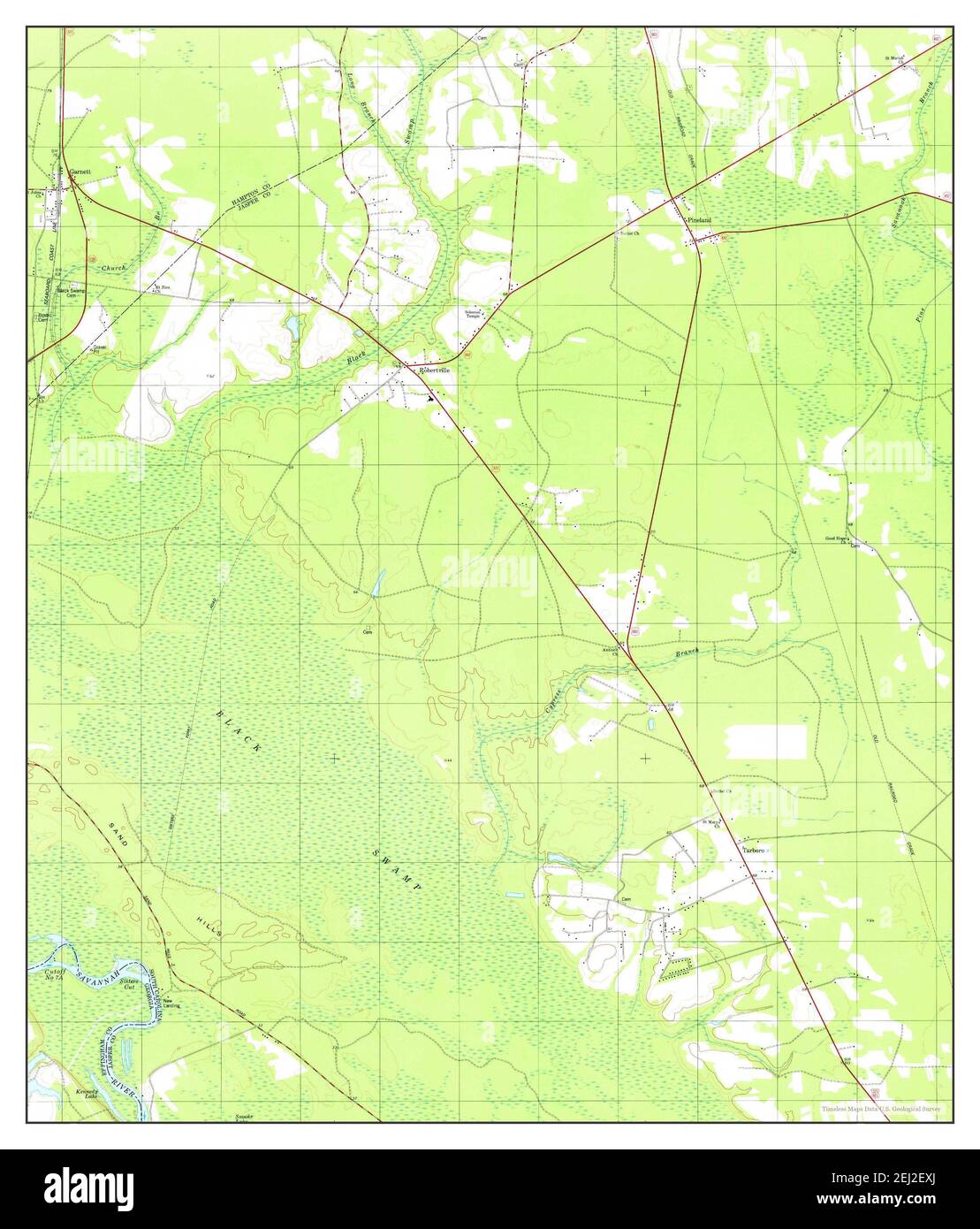 Pineland, South Carolina, map 1978, 1:24000, United States of America ...