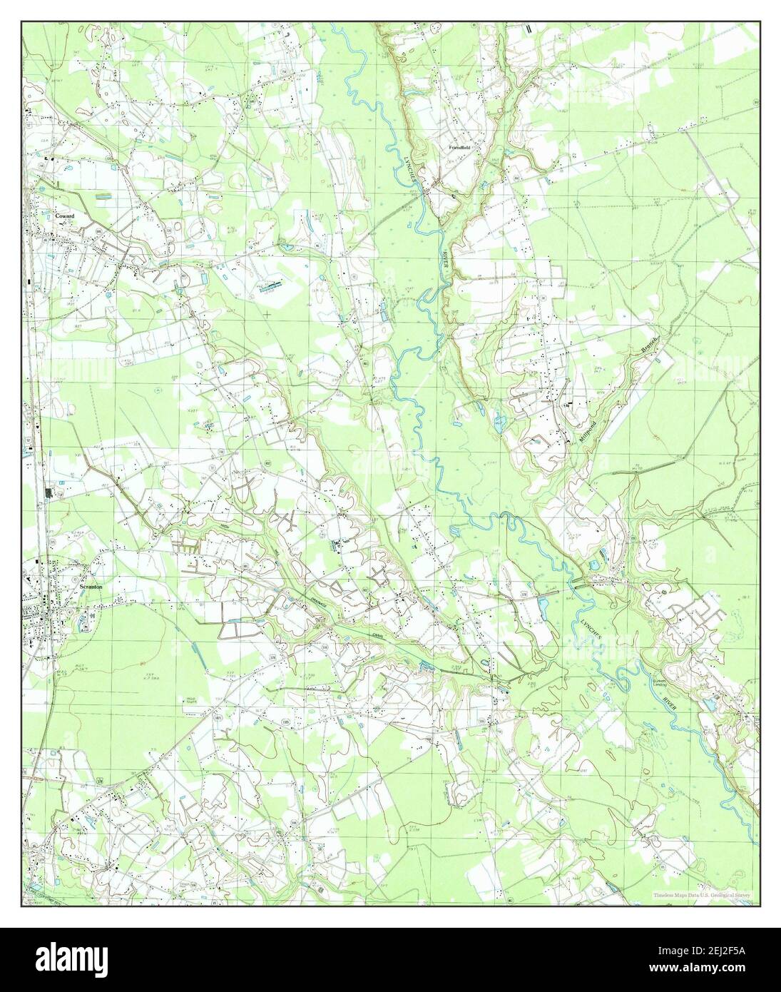 Scranton, South Carolina, map 1990, 1:24000, United States of America ...