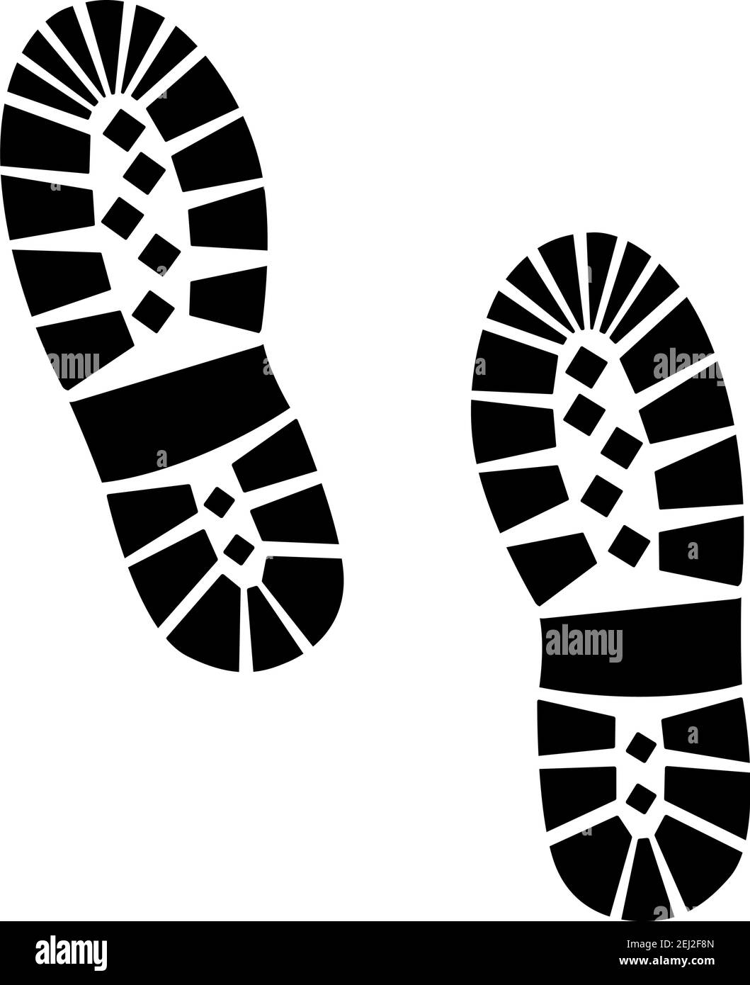 Boot Print Icon. Black Stencil Design. Vector Illustration Stock Vector ...