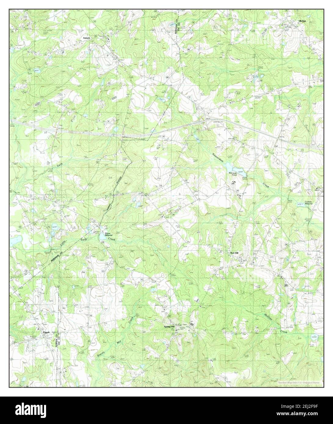 Spring Hill, South Carolina, map 1988, 1:24000, United States of ...