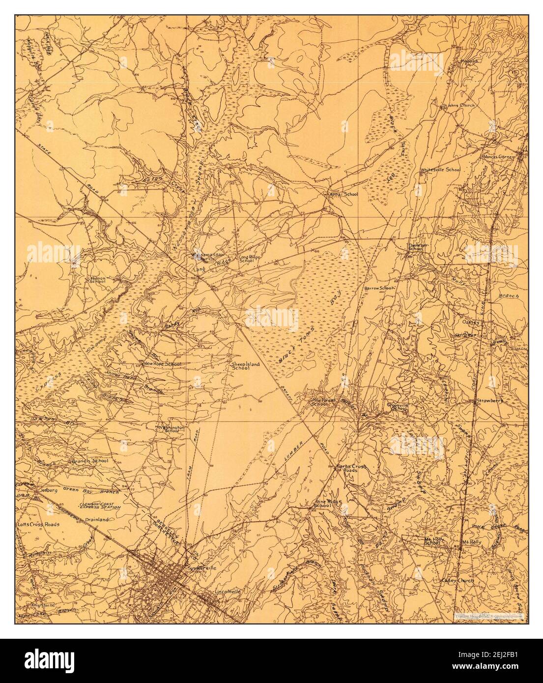 Summerville, South Carolina, map 1919, 1:48000, United States of ...