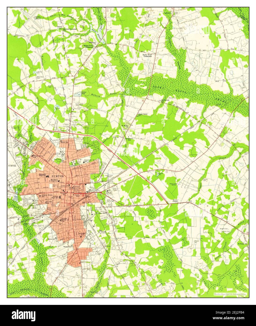 Sumter map Cut Out Stock Images & Pictures - Alamy