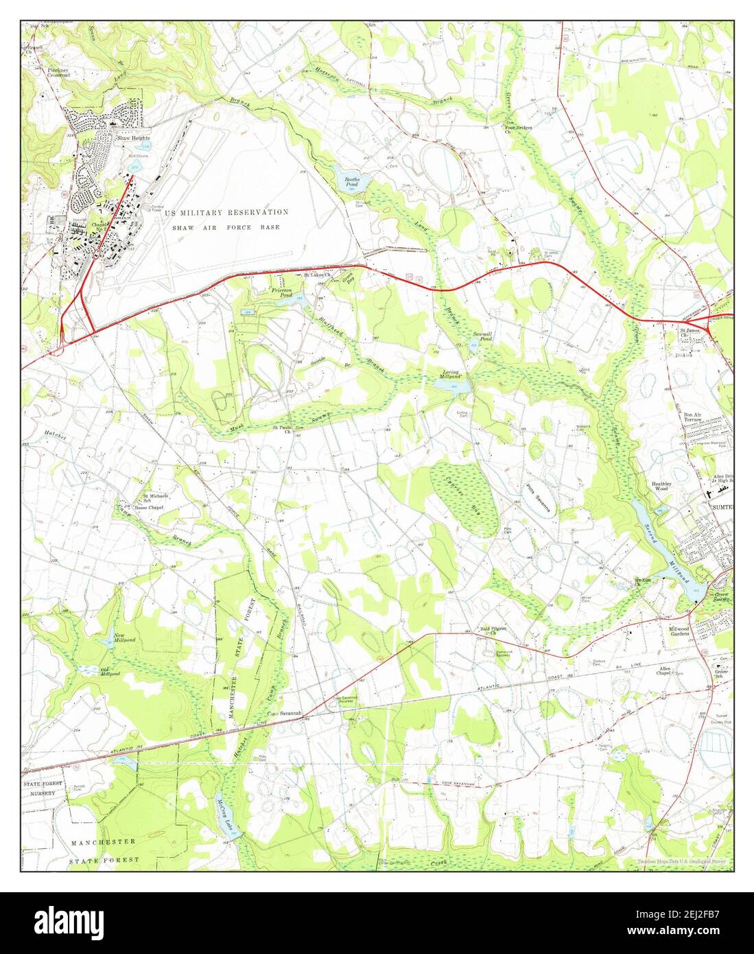 Map of sumter south carolina hi-res stock photography and images - Alamy