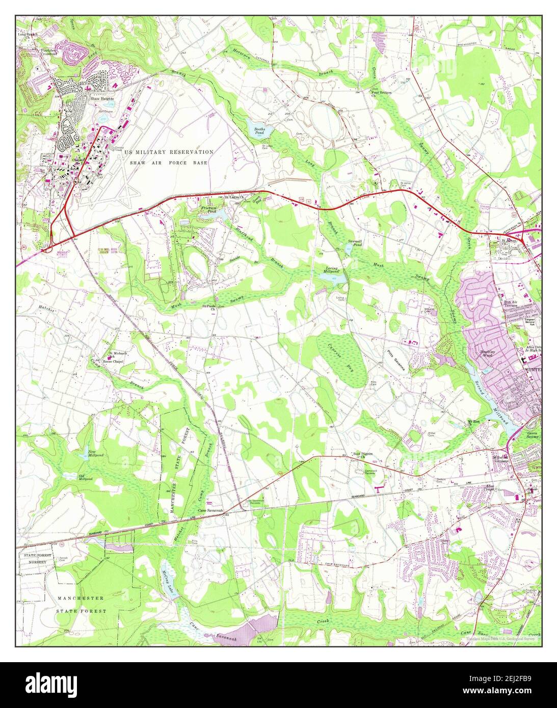 Map of sumter hi-res stock photography and images - Alamy