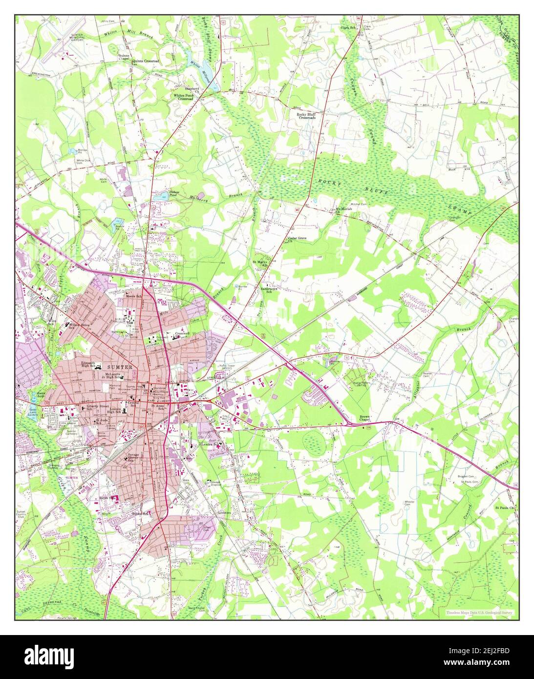 Sumter map Cut Out Stock Images & Pictures - Alamy