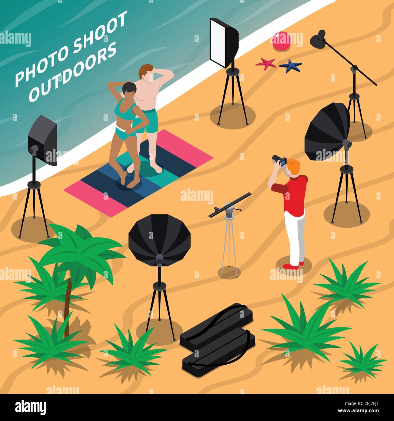 Posing photographer Stock Vector Images - Alamy