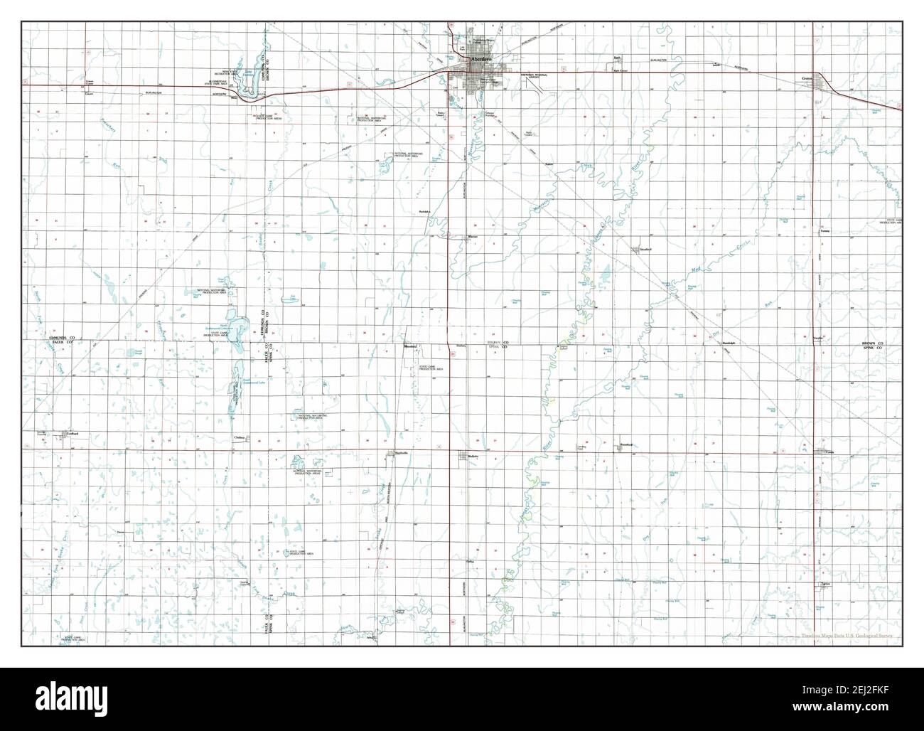 Aberdeen south dakota map hi-res stock photography and images - Alamy