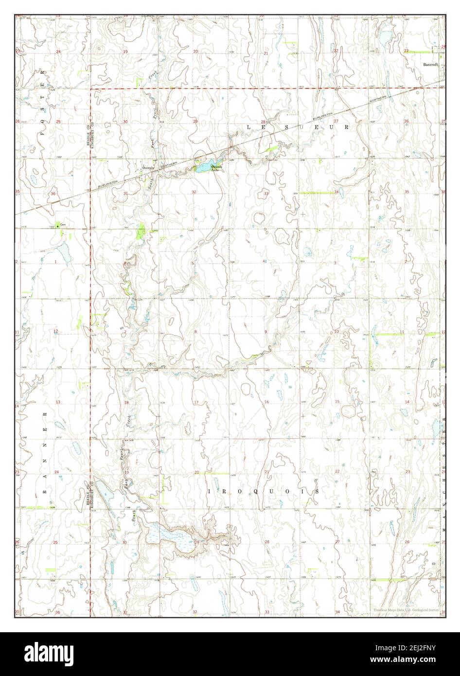 Bancroft West, South Dakota, map 1971, 1:24000, United States of ...