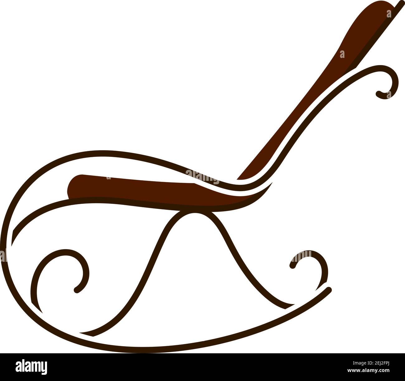Vintage rocking chair vector vectors hi-res stock photography and ...