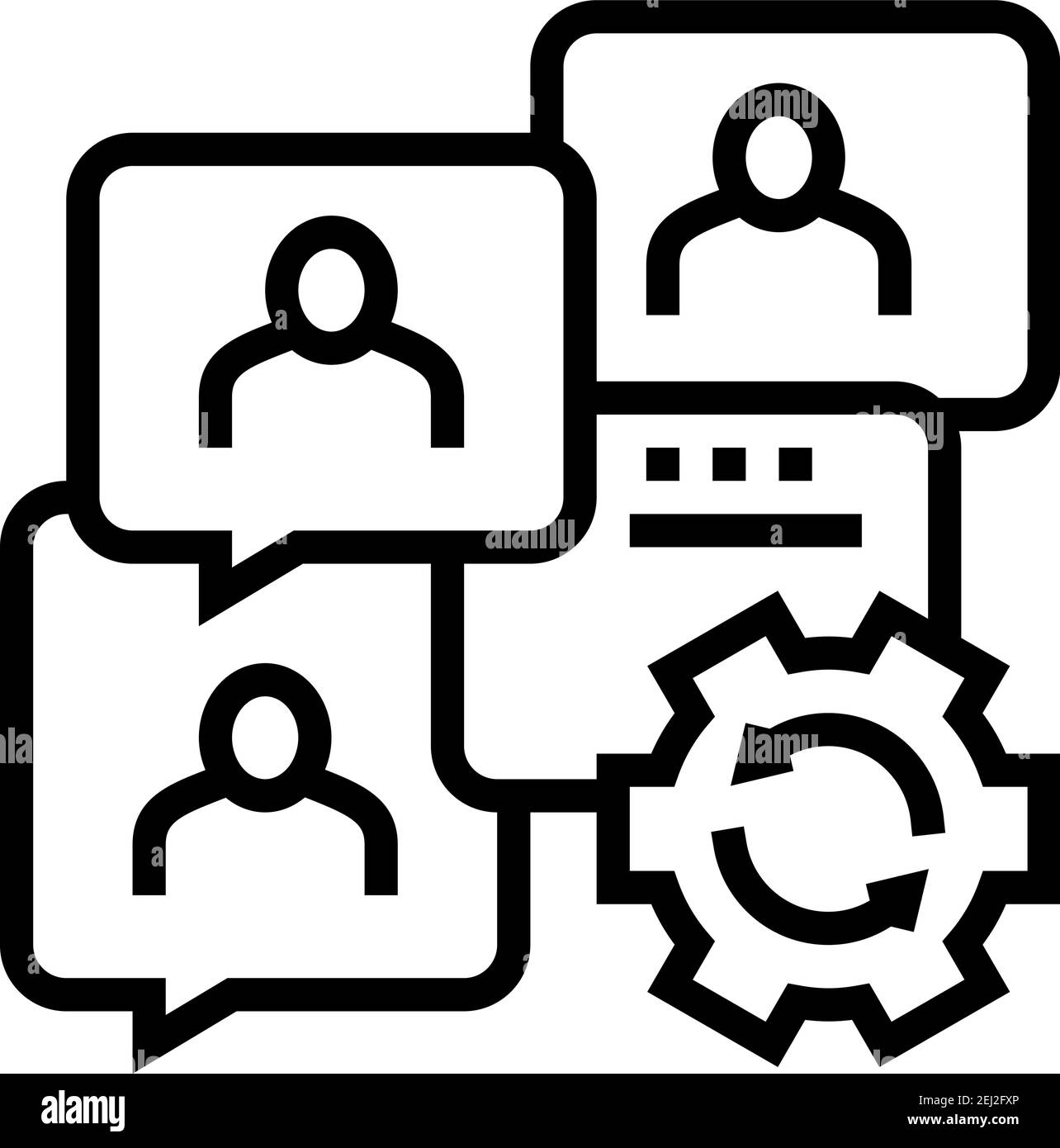 communication optimize line icon vector illustration Stock Vector Image ... communication optimize line icon vector illustration Stock Vector Image ...