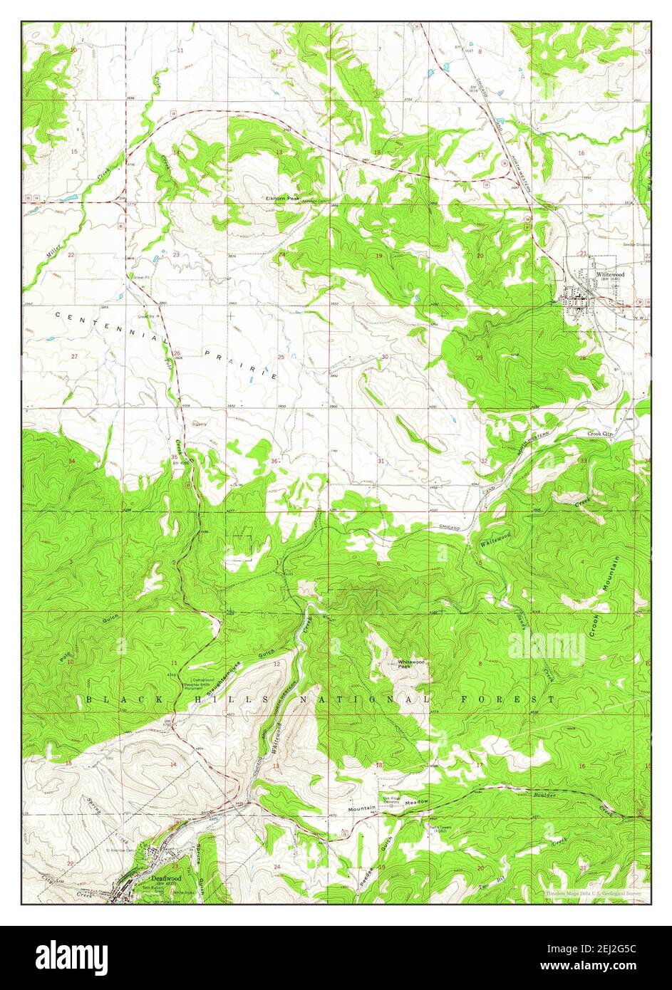 Map of deadwood hi-res stock photography and images - Alamy