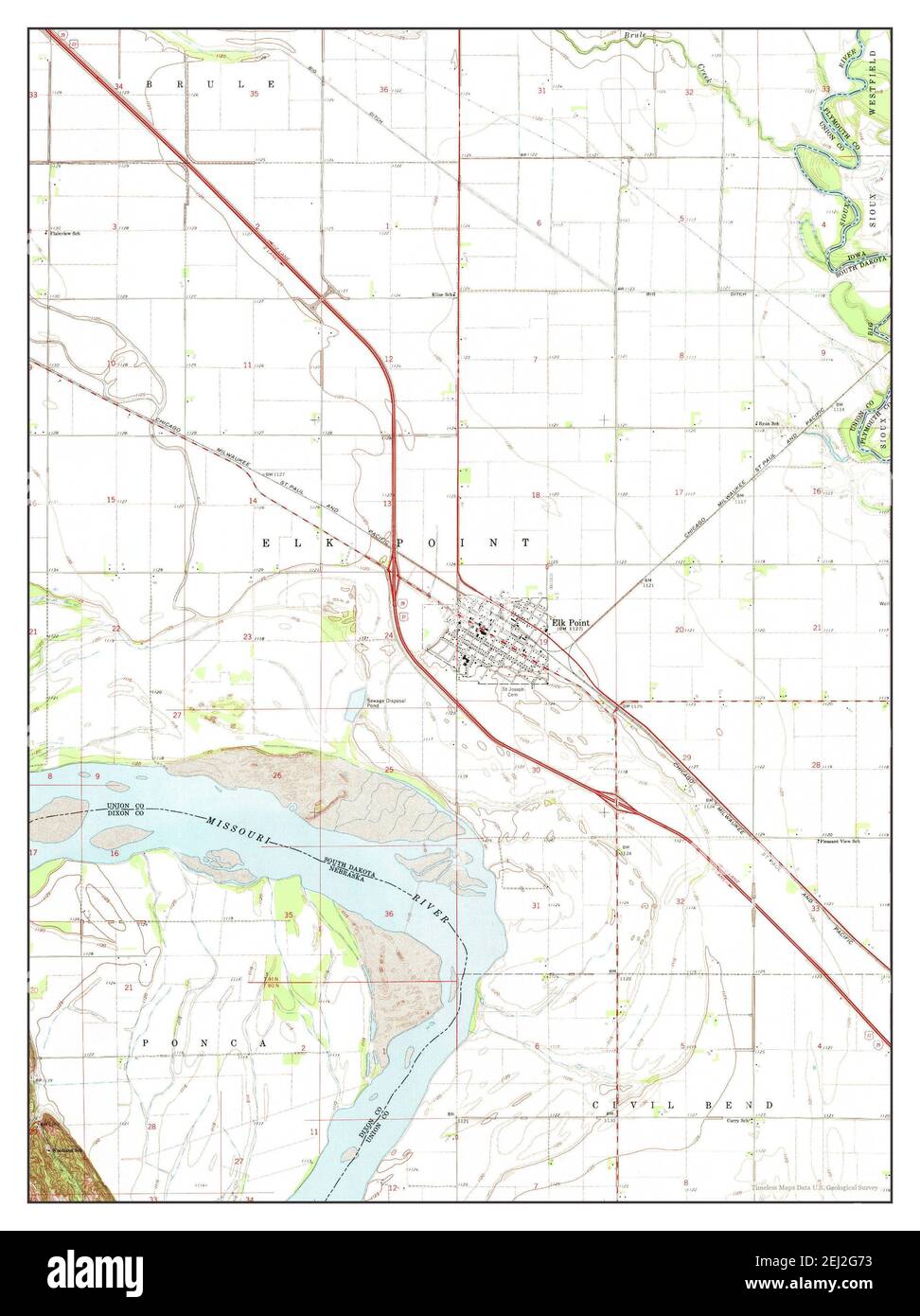 Map of elk point hi-res stock photography and images - Alamy