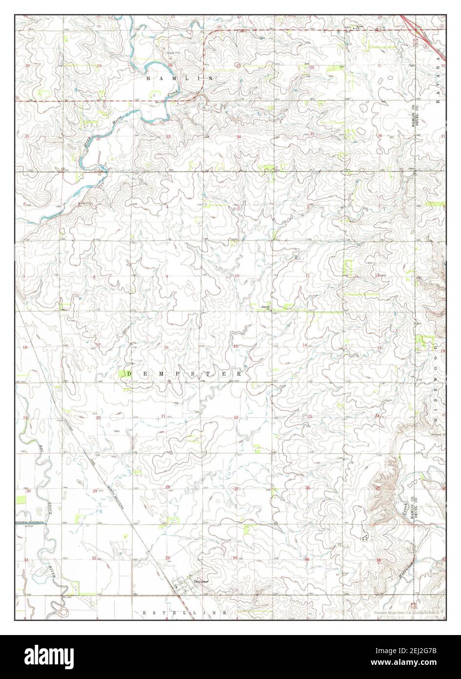 Dempster, South Dakota, map 1969, 1:24000, United States of America by ...