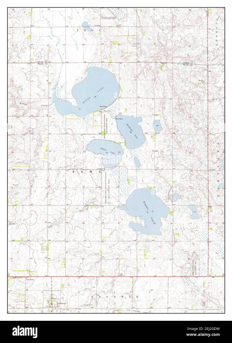 Goodwin, South Dakota, map 1970, 1:24000, United States of America by ...