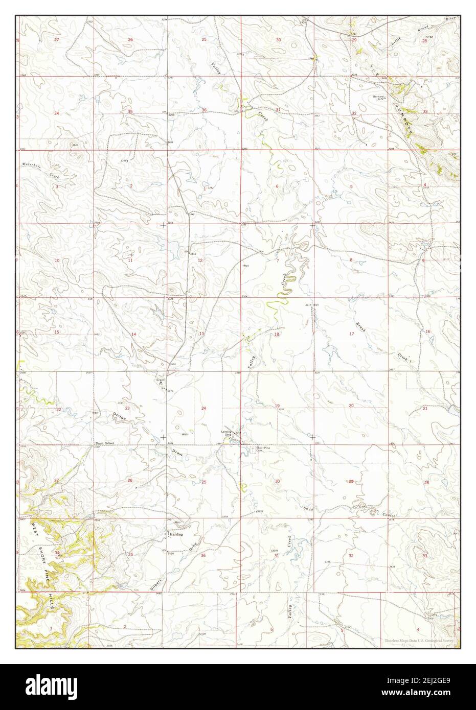 Harding, South Dakota, map 1977, 1:24000, United States of America by ...