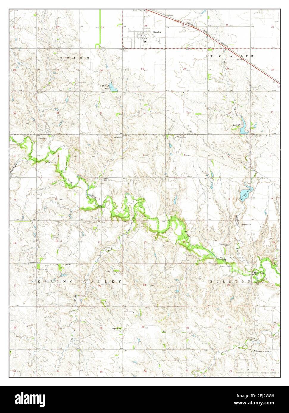 Herrick, South Dakota, map 1964, 1:24000, United States of America by ...